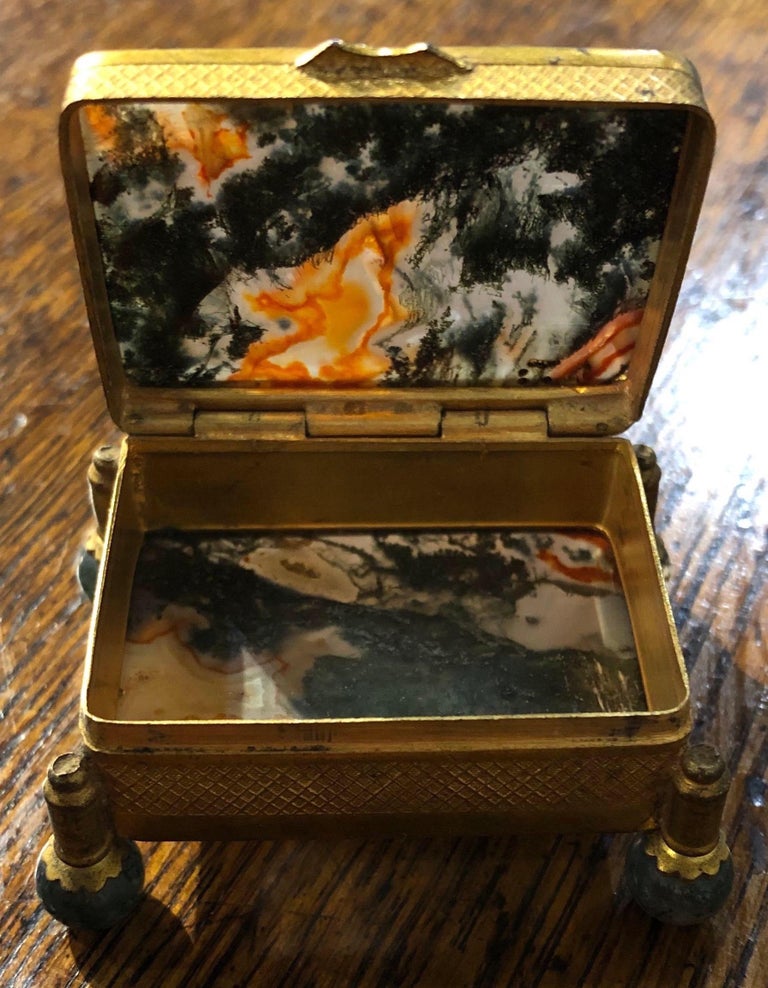 Small Moss Agate Box at 1stDibs