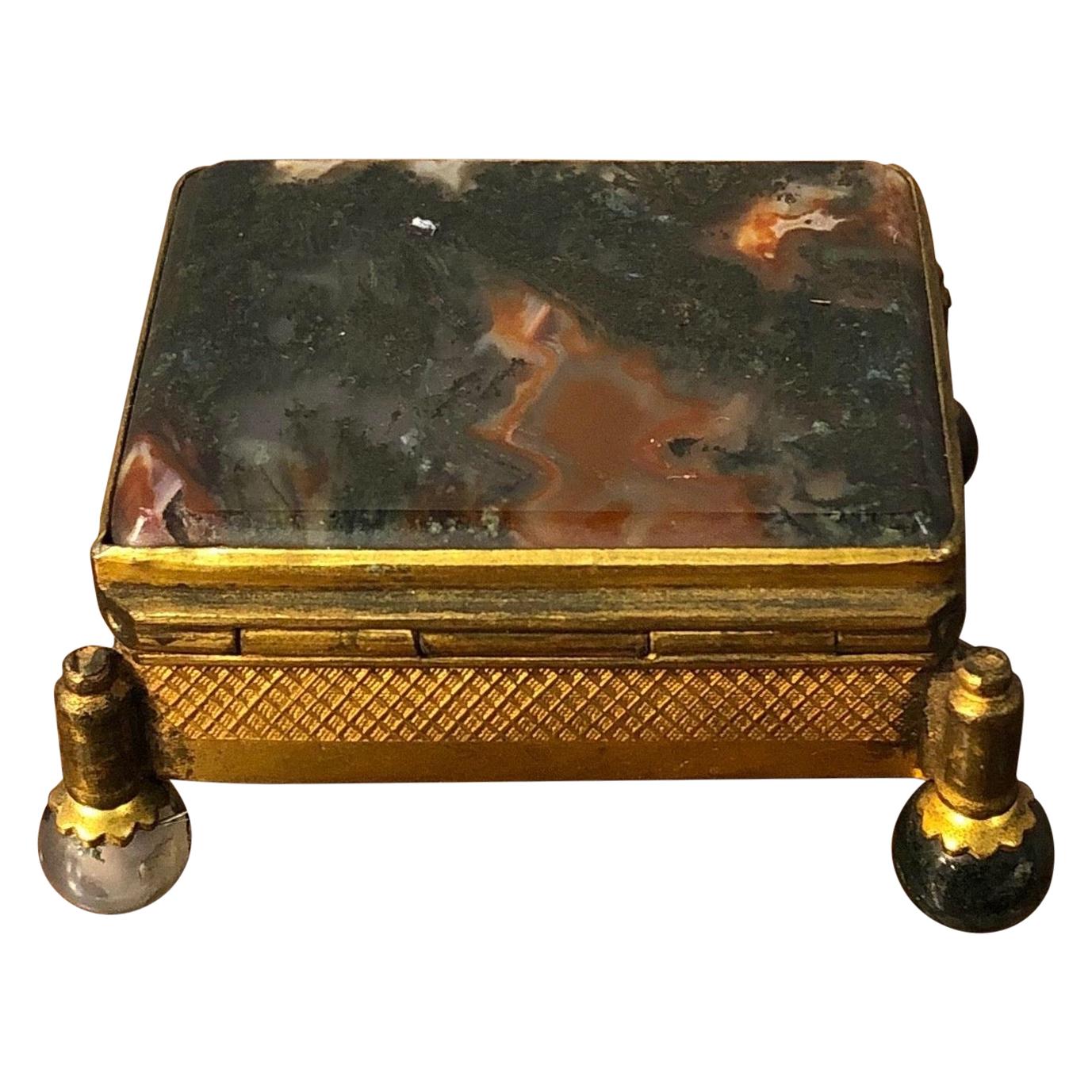 Small Moss Agate Box at 1stDibs