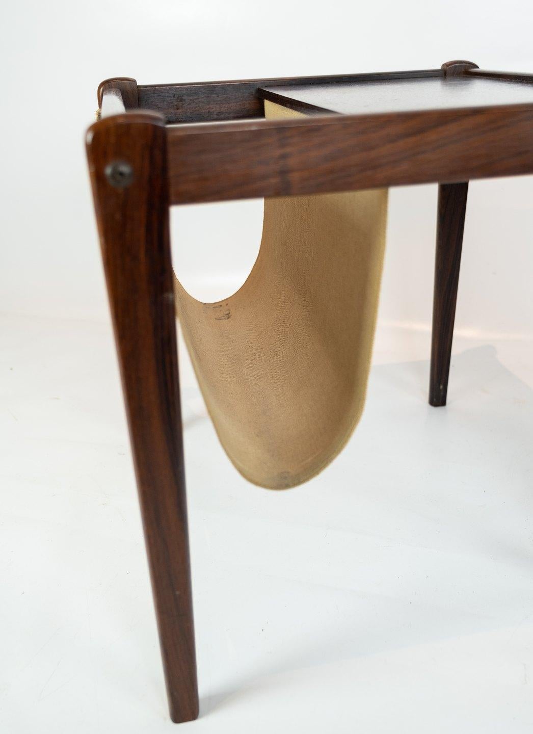 Small Newspaper Holder/Lamp Table I Rosewood of Danish Design from the ...