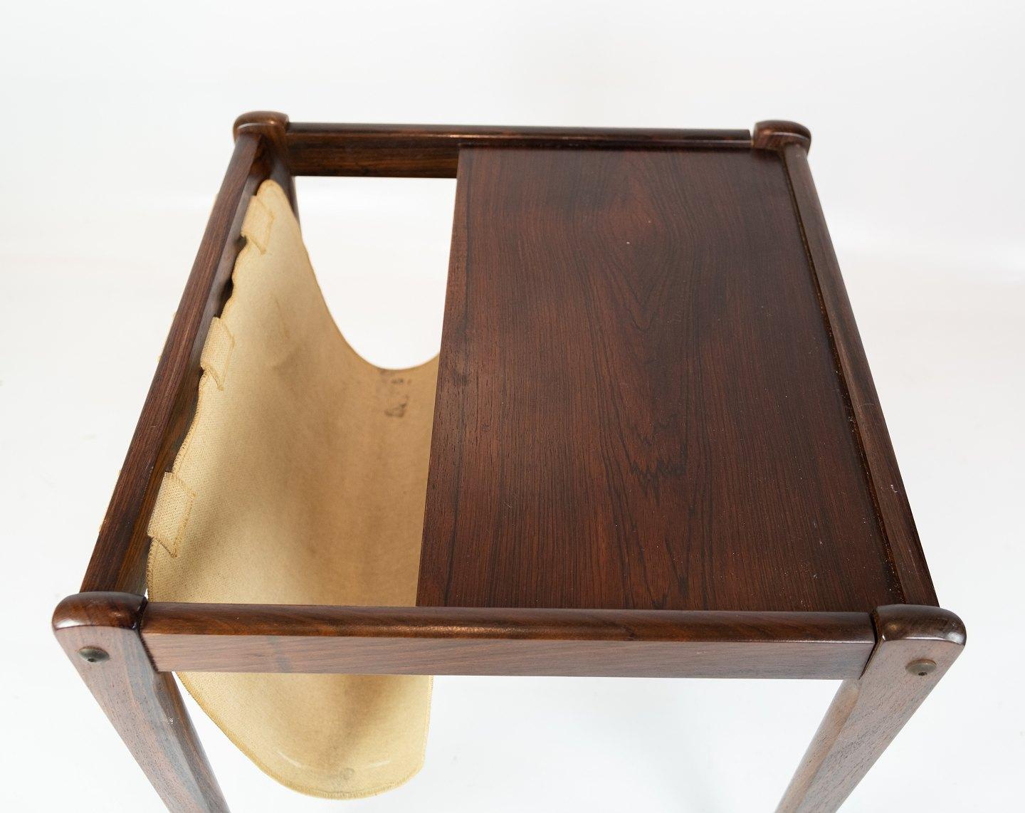 Small Newspaper Holder/Lamp Table I Rosewood of Danish Design from the ...