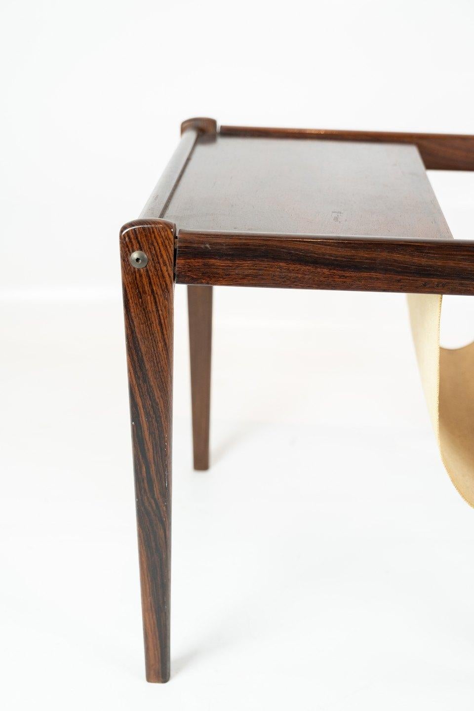 Small Newspaper Holder/Lamp Table I Rosewood of Danish Design from the ...
