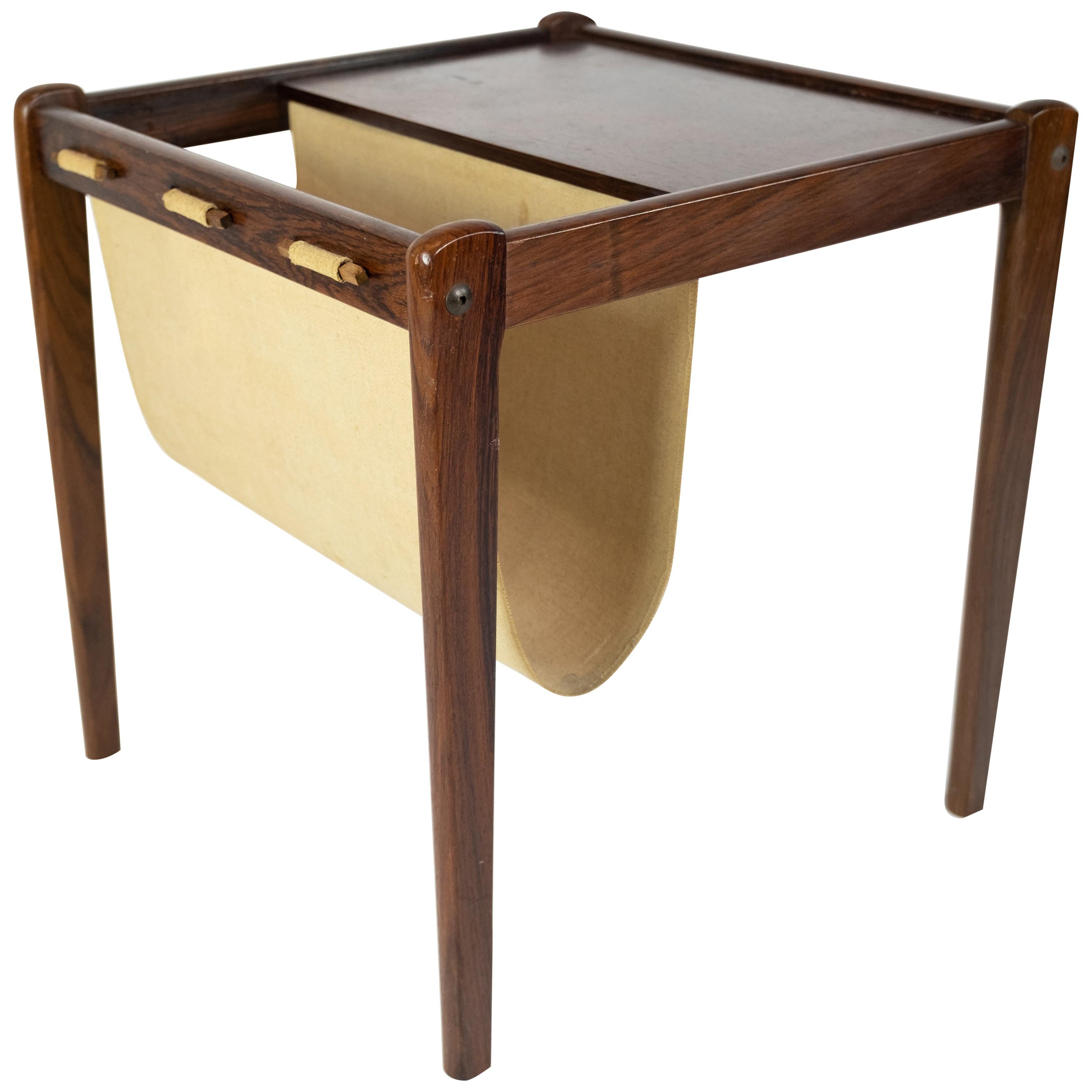 Small Newspaper Holder/Lamp Table I Rosewood of Danish Design from the ...