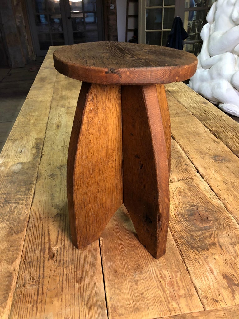 Small Oak Stool “Toad-Stool” For Sale at 1stDibs | oak stool small