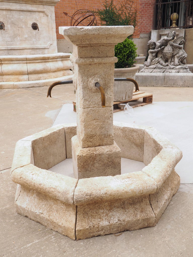 Small Octagonal Center Fountain from Provence, France at 1stDibs
