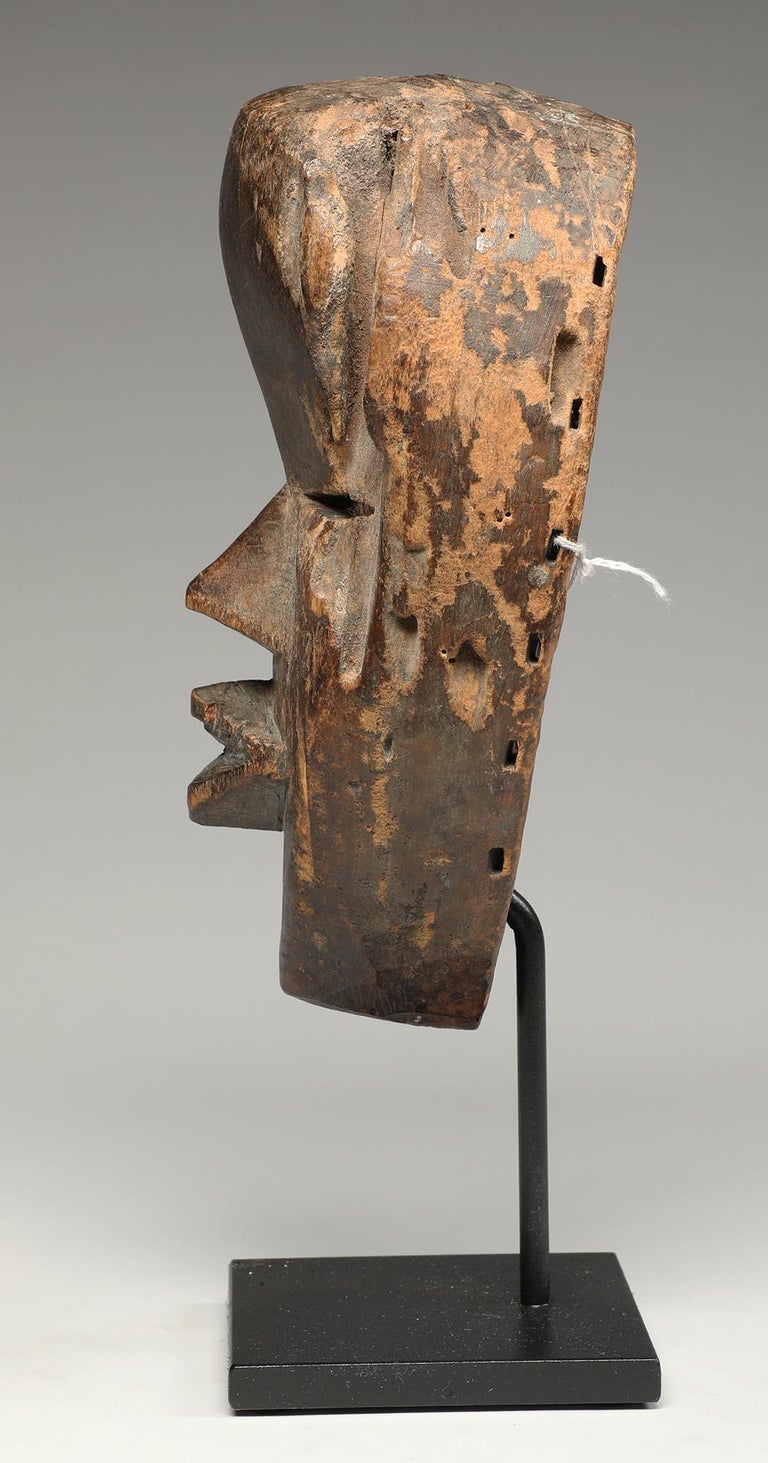 Small Old Dan Mask Blessed by Age Eroded Side, Cubist Face Liberia ...