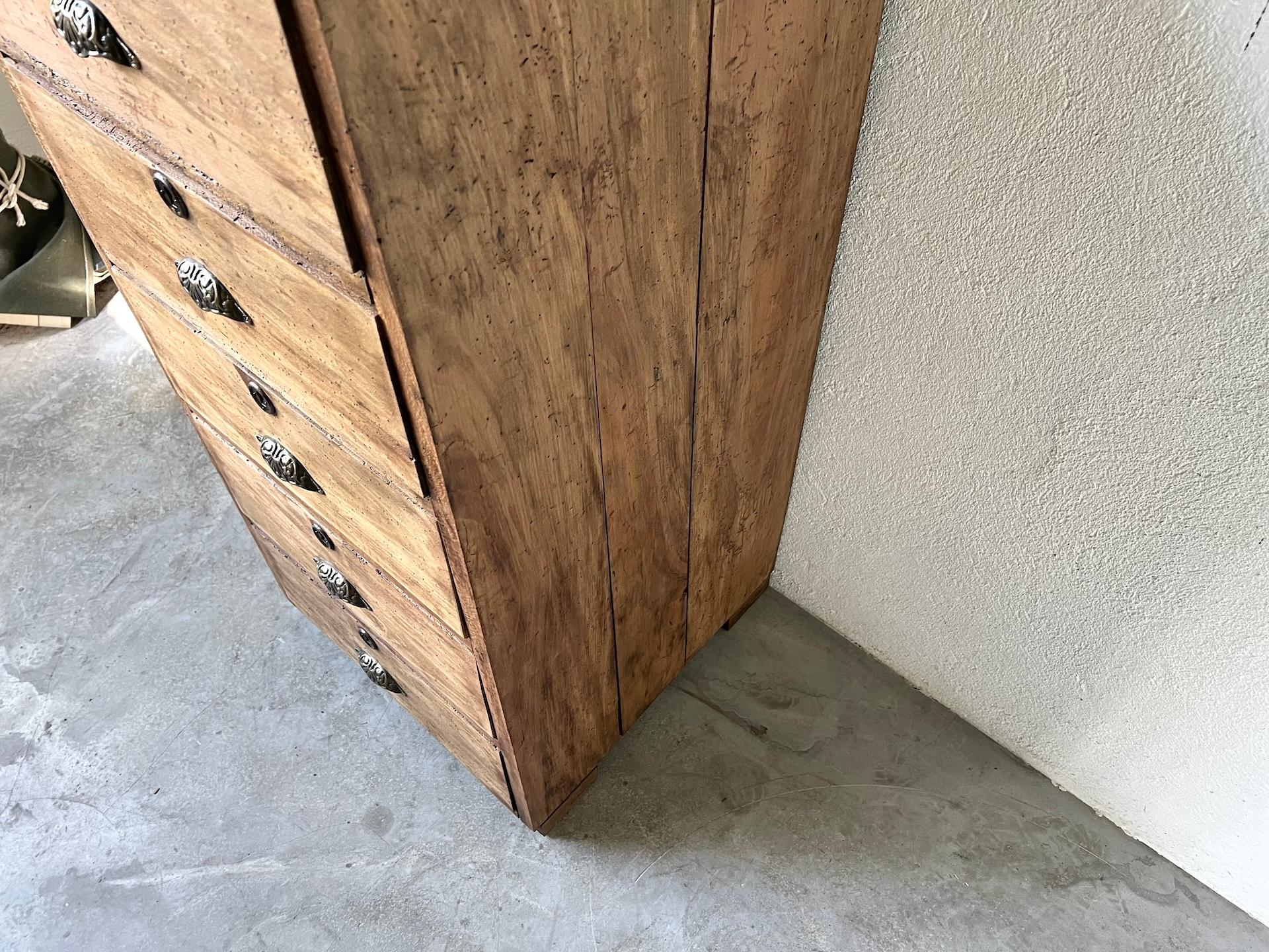 Small old french vertical craft unit with 5 drawers at 1stDibs