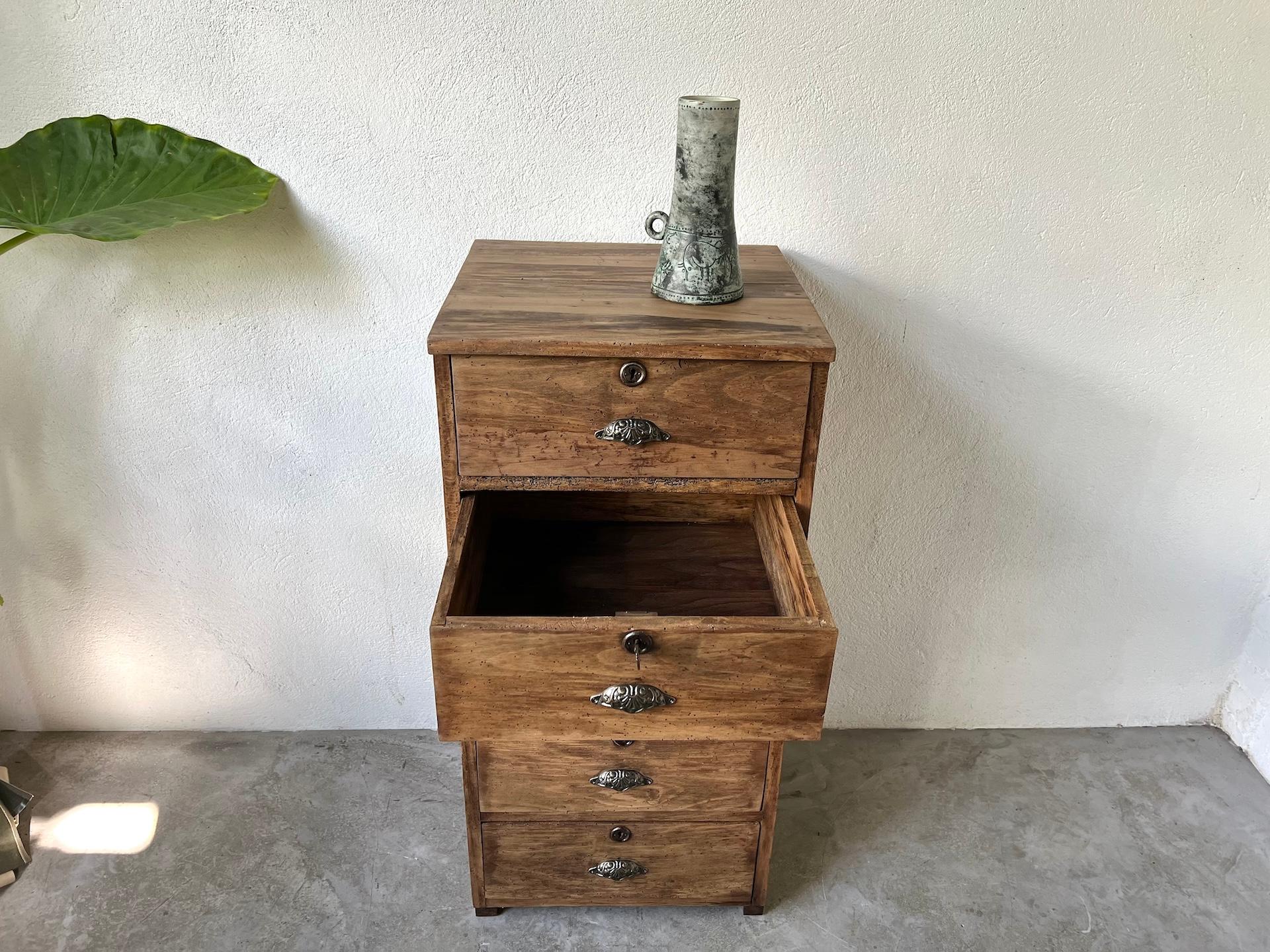 Small old french vertical craft unit with 5 drawers at 1stDibs