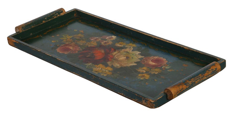 Small Painted Tray For Sale at 1stDibs