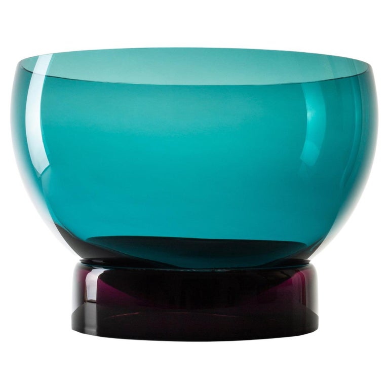 Small Pine Tree Green View Bowl by SkLO For Sale at 1stDibs