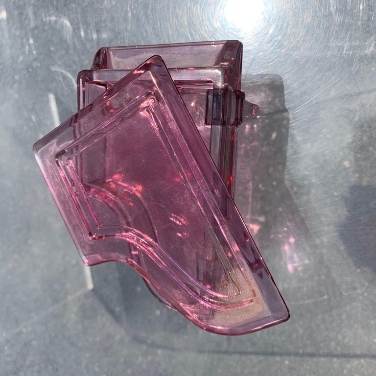 Small Pink Glass Grand Piano Jewelry Box at 1stDibs | small glass ...