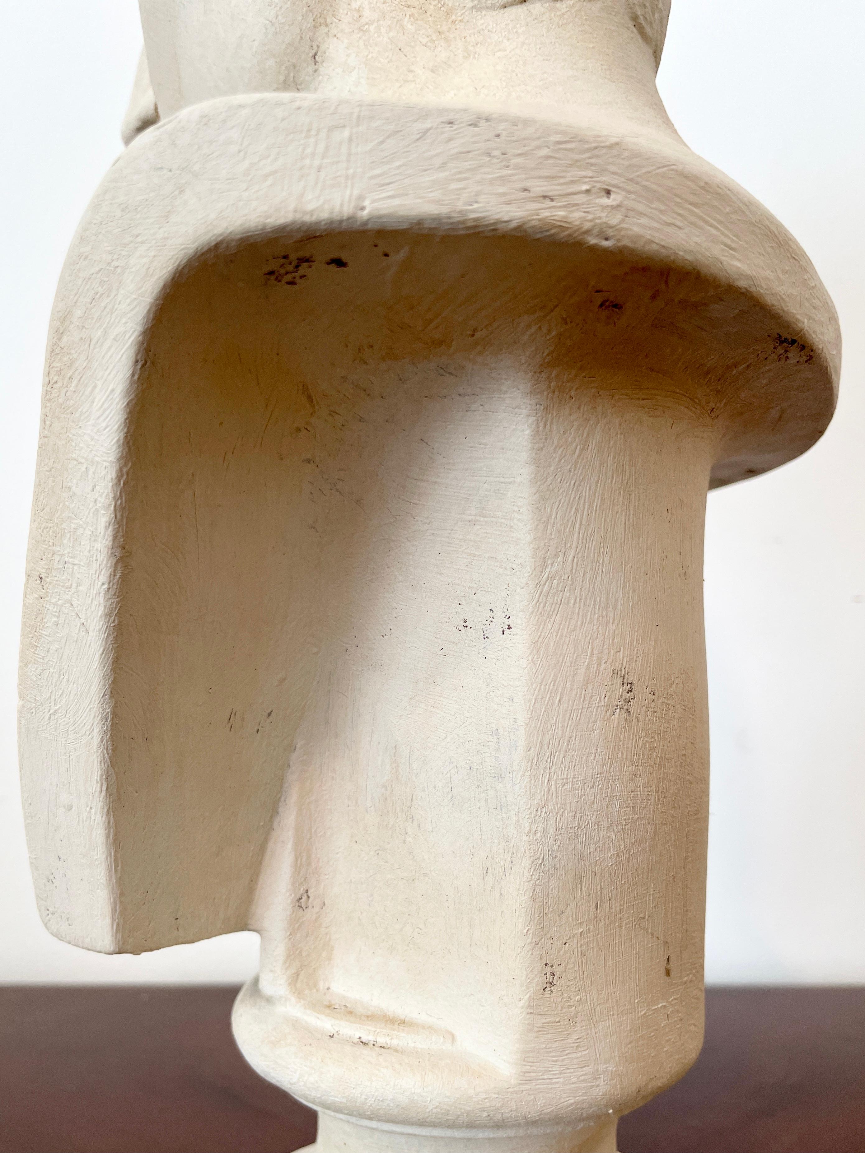 Small Plaster Bust of a Man For Sale at 1stDibs