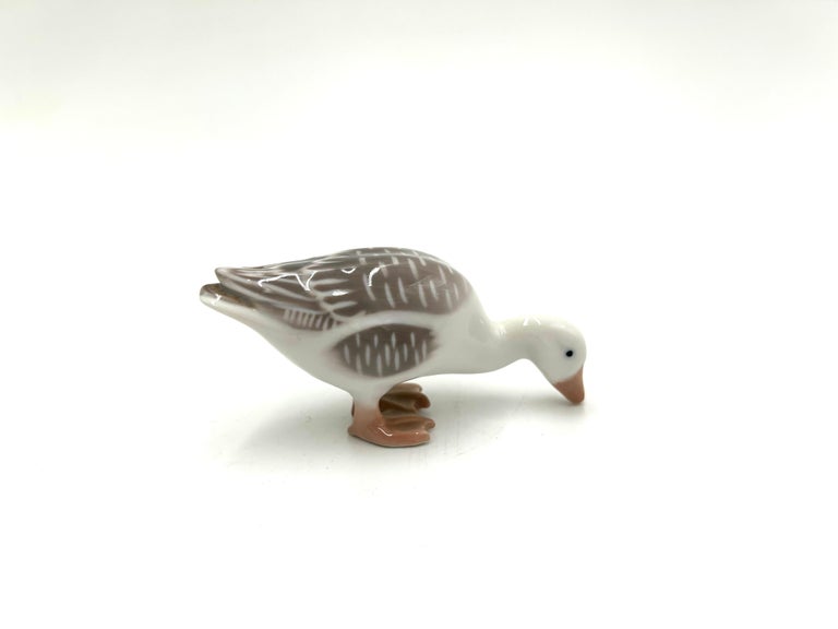 Small Porcelain Figurine "Goose", Bing and Grondahl, Denmark, 1980s For ...