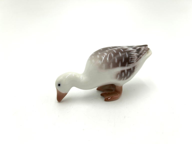 Small Porcelain Figurine "Goose", Bing and Grondahl, Denmark, 1980s For ...