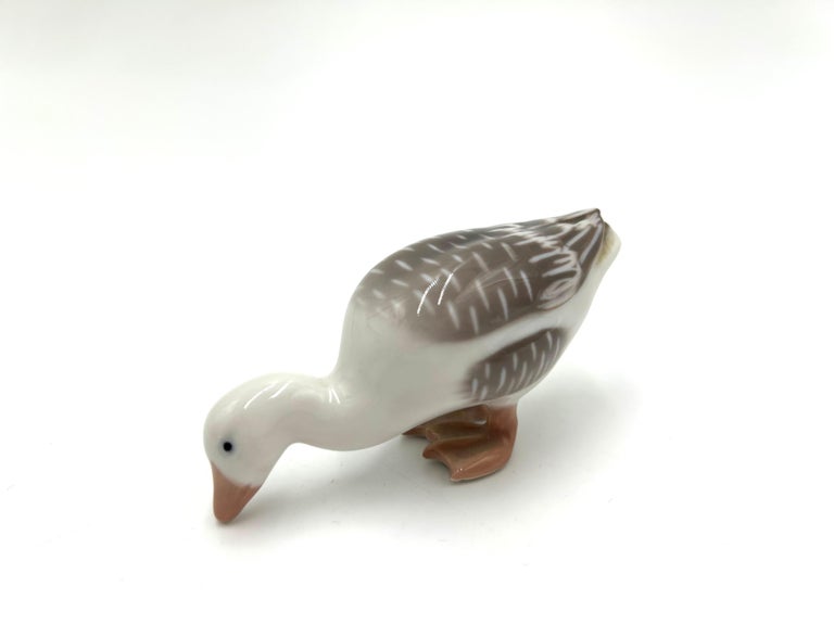 Small Porcelain Figurine "Goose", Bing and Grondahl, Denmark, 1980s For ...