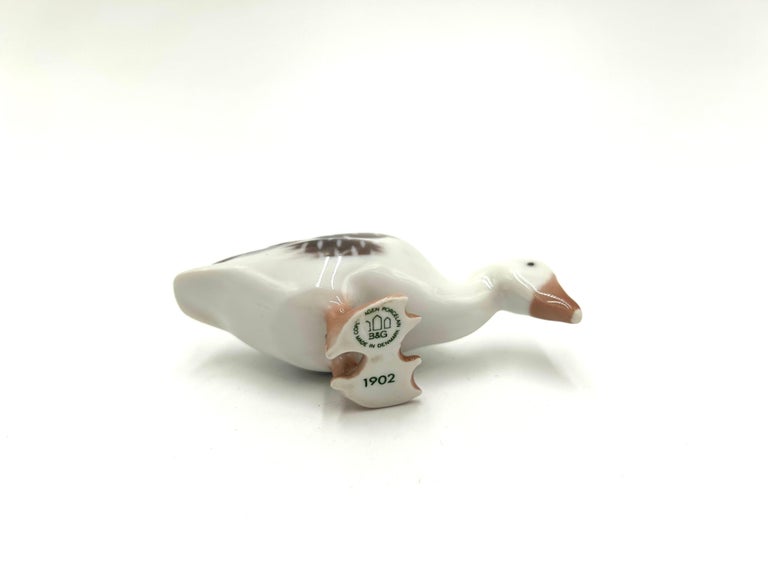 Small Porcelain Figurine "Goose", Bing and Grondahl, Denmark, 1980s For ...