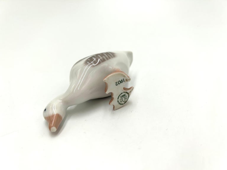 Small Porcelain Figurine "Goose", Bing and Grondahl, Denmark, 1980s For ...