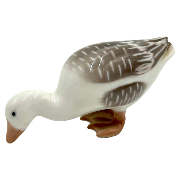Small Porcelain Figurine "Goose", Bing and Grondahl, Denmark, 1980s For ...