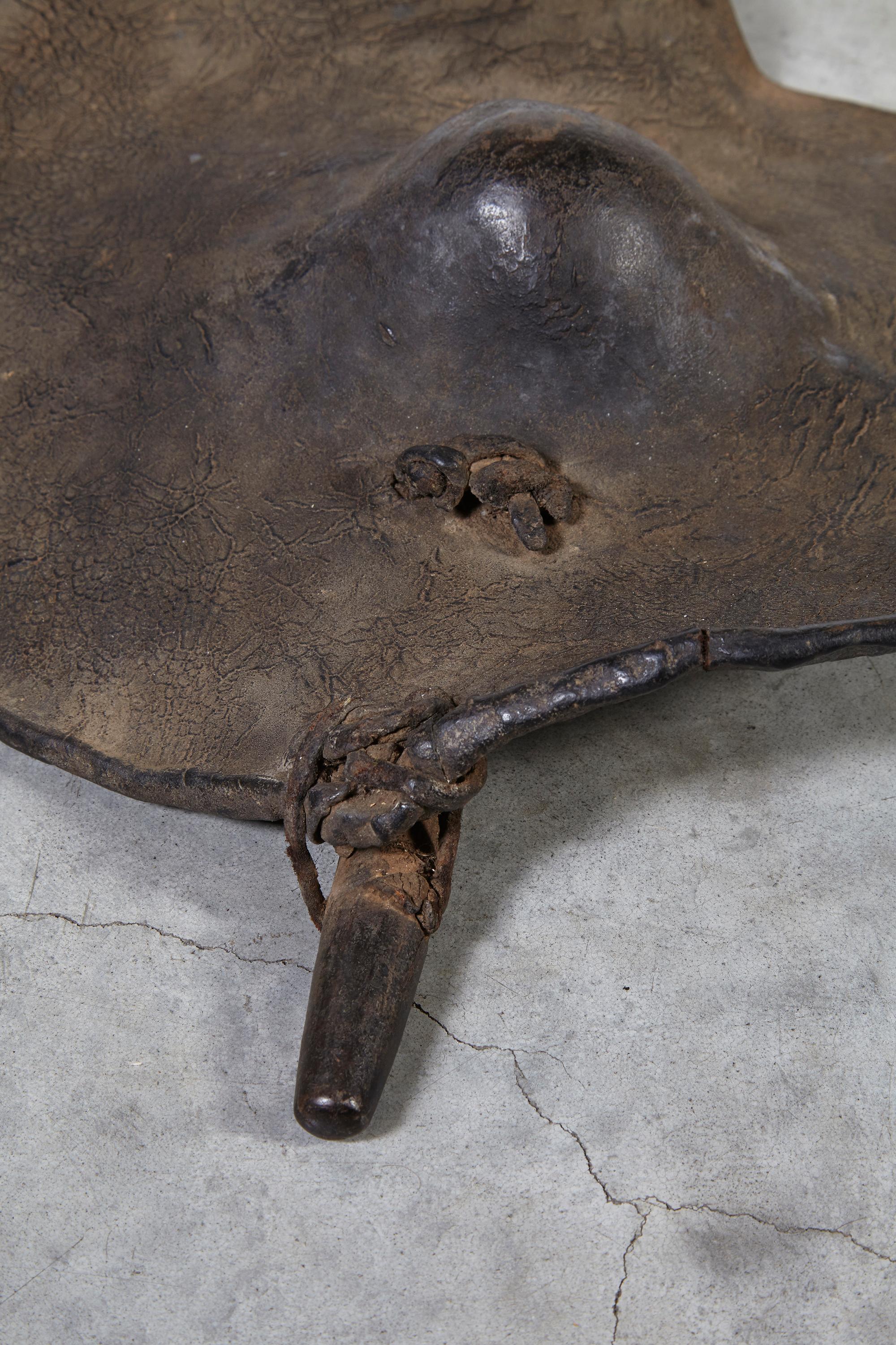 Small Primitive Ethiopian Leather Shield at 1stDibs | primitive shield