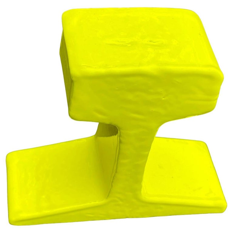 Small Rail Paper Weight Fragment in Bright Sunshine Yellow For Sale at ...