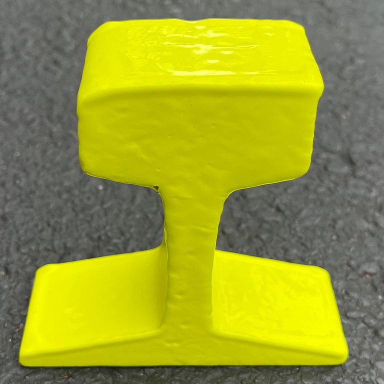 Small Rail Paper Weight Fragment in Bright Sunshine Yellow For Sale at ...