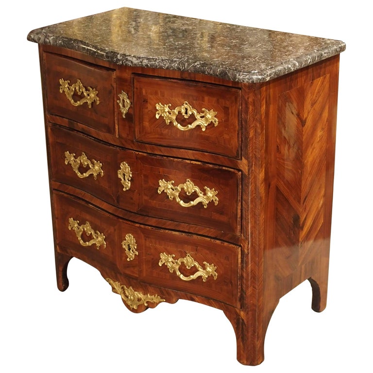 Small Regence Parquetry Commode from France, circa 1715 at 1stDibs