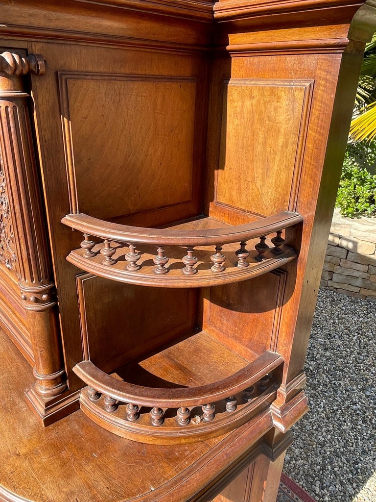 Small Renaissance Style Walnut Buffet, 19th century For Sale at 1stDibs