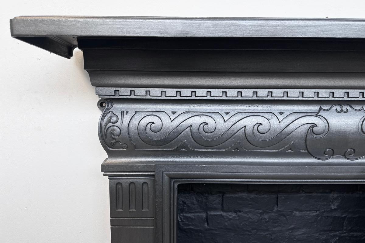 Small restored Victorian cast iron fireplace surround For Sale at 1stDibs