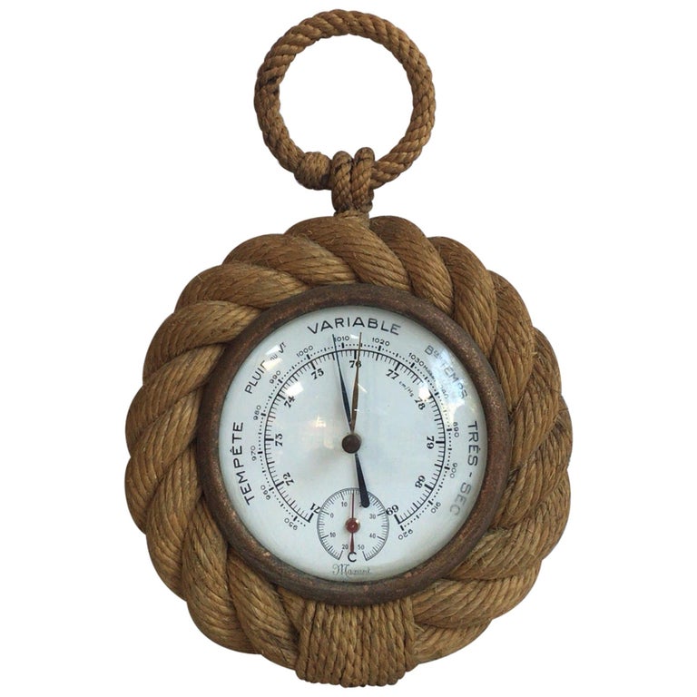 Small Rope Barometer Adrien Audoux and Frida Minet, circa 1960 For Sale ...