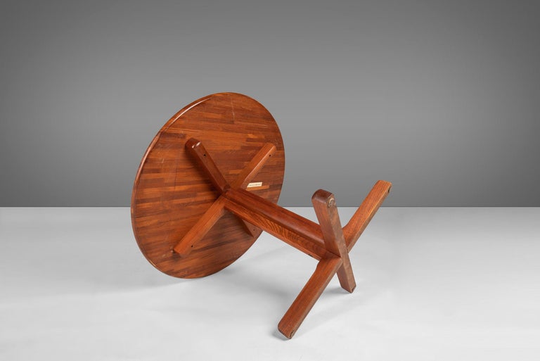 Small Round / Kitchenette Dining Table by Tarm Stole-Og in Solid Teak ...