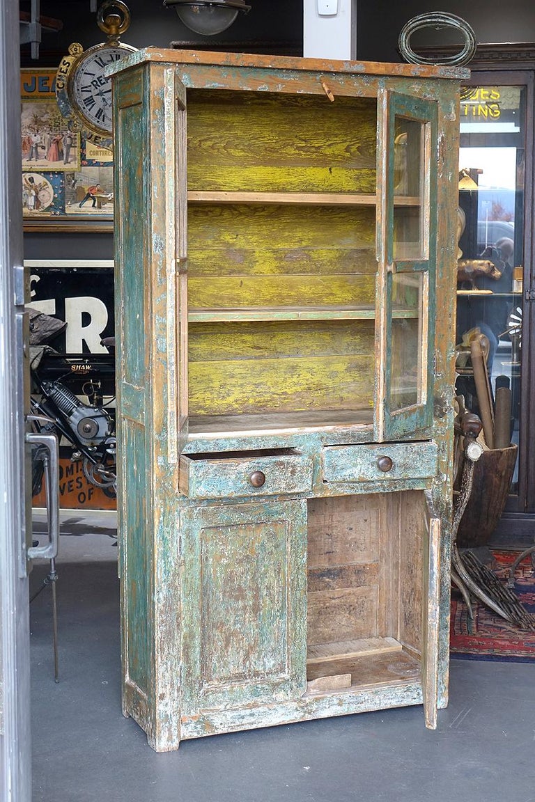 Small Rustic Farm Cupboard at 1stDibs