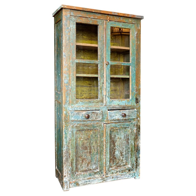 Small Rustic Farm Cupboard at 1stDibs