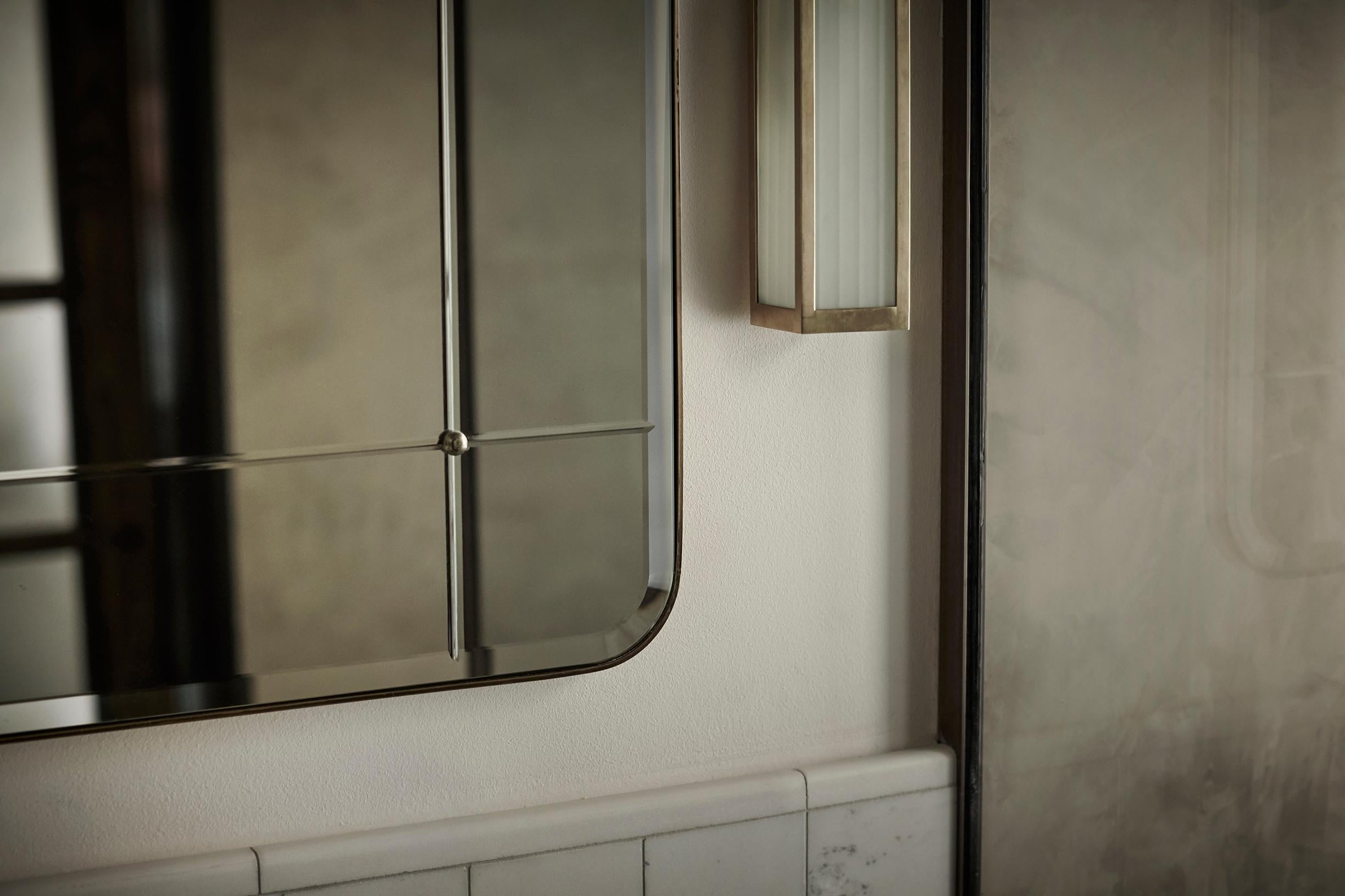 Small Sanders Mirror by Lind + Almond For Sale at 1stDibs
