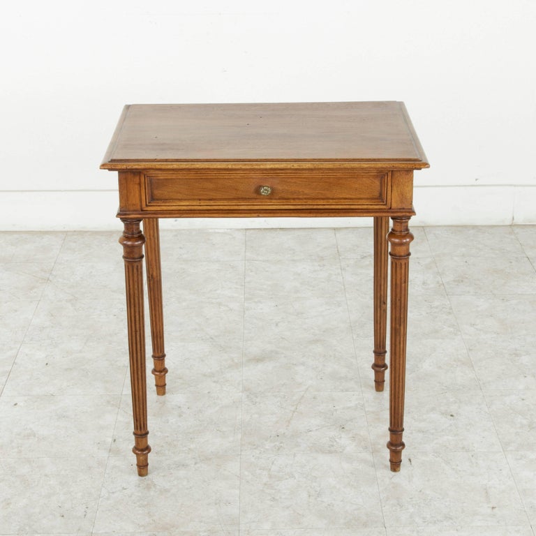 Small-Scale French Louis XVI Style Walnut Side Table or End Table with ...