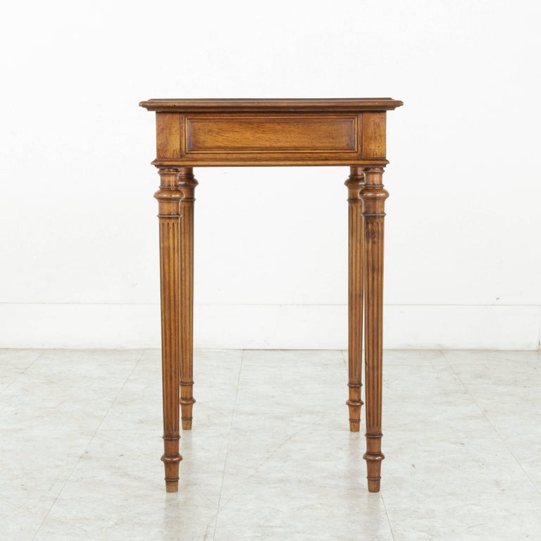 Small-Scale French Louis XVI Style Walnut Side Table or End Table with ...