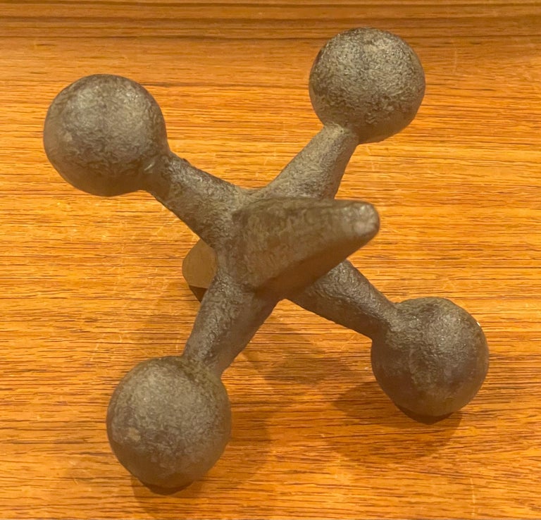 Small Sculptural Jack / Jax Bookend / Paperweight in the Style of Bill ...