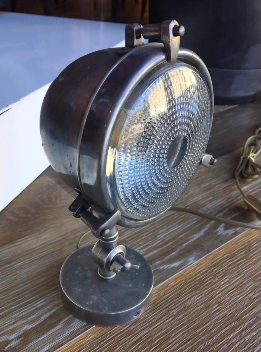 Small Search Light Desk Lamp For Sale at 1stDibs