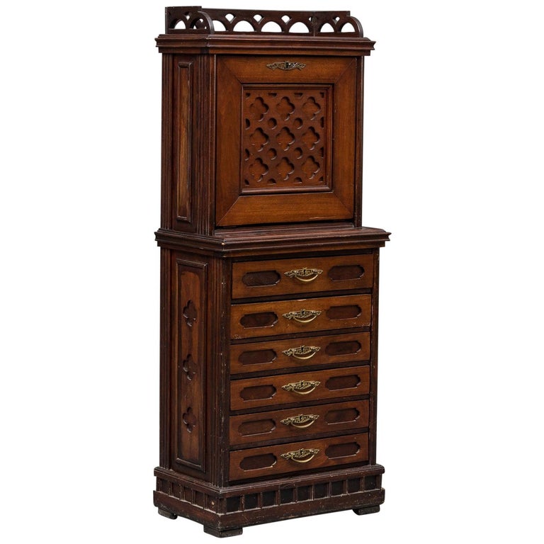 Small Secretary/ Chest of Drawers For Sale at 1stDibs