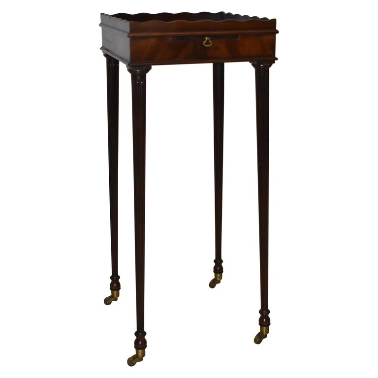 Small Sheraton Chair Side Stand by Baker Stately Homes Flamed Mahogany ...