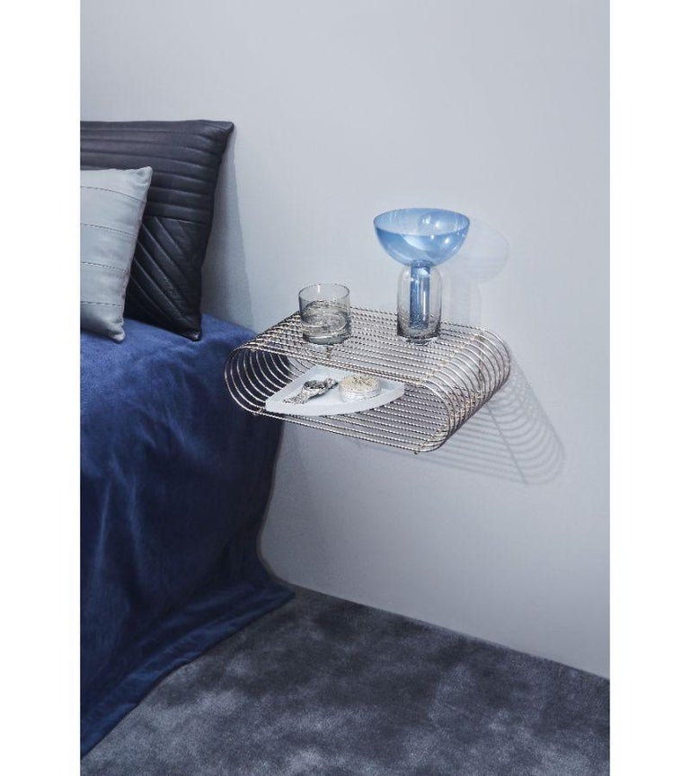 Small Silver Contemporary Shelf For Sale at 1stDibs