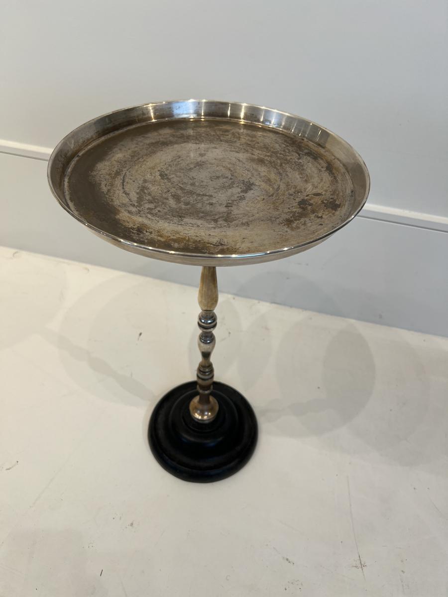 Small Silver Plate Table For Sale at 1stDibs