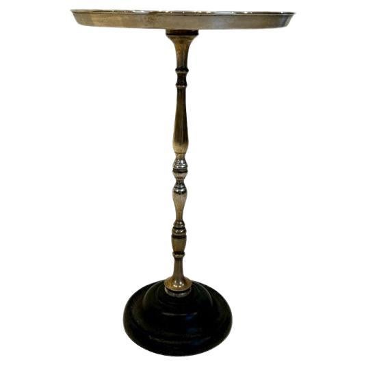 Small Silver Plate Table For Sale at 1stDibs