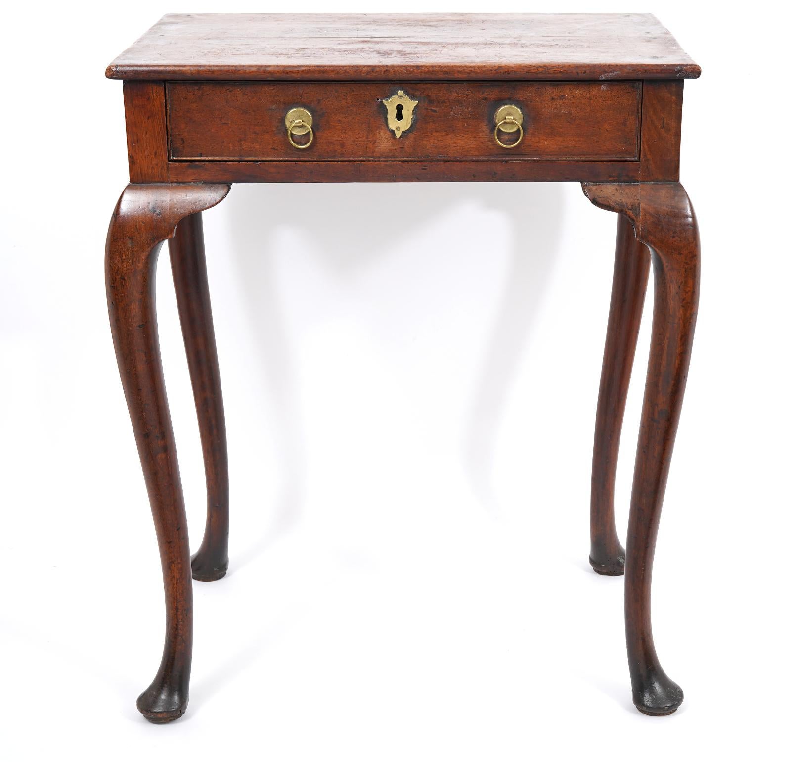 Small Size 18th C. English Queen Ann Single Drawer Mahogany Table on ...