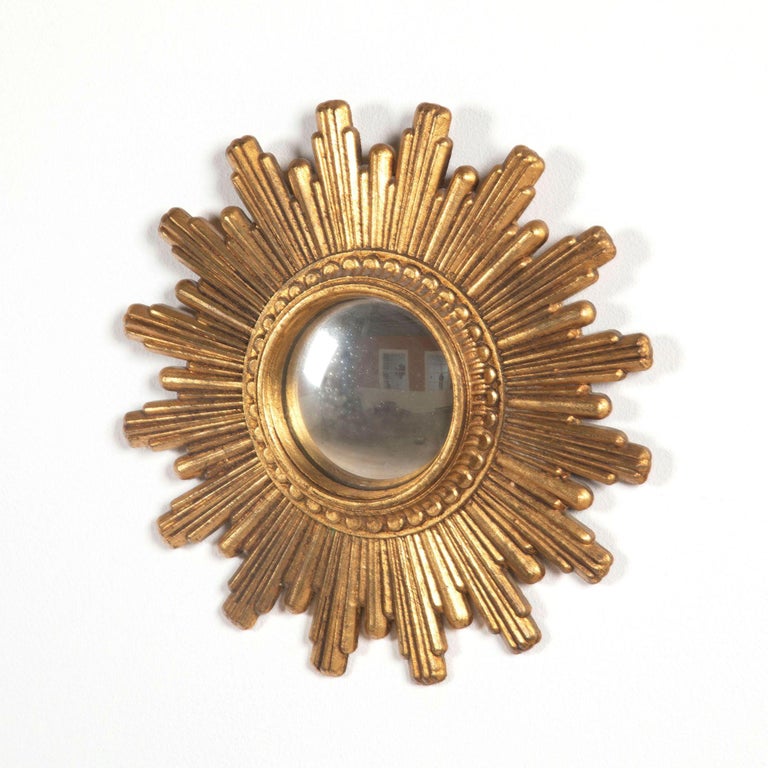Small Size Sunburst Mirror at 1stDibs