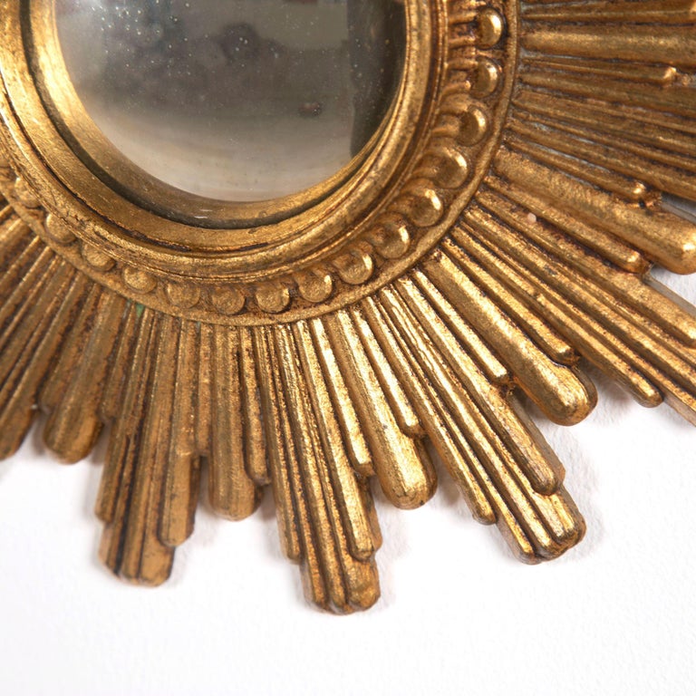 Small Size Sunburst Mirror at 1stDibs