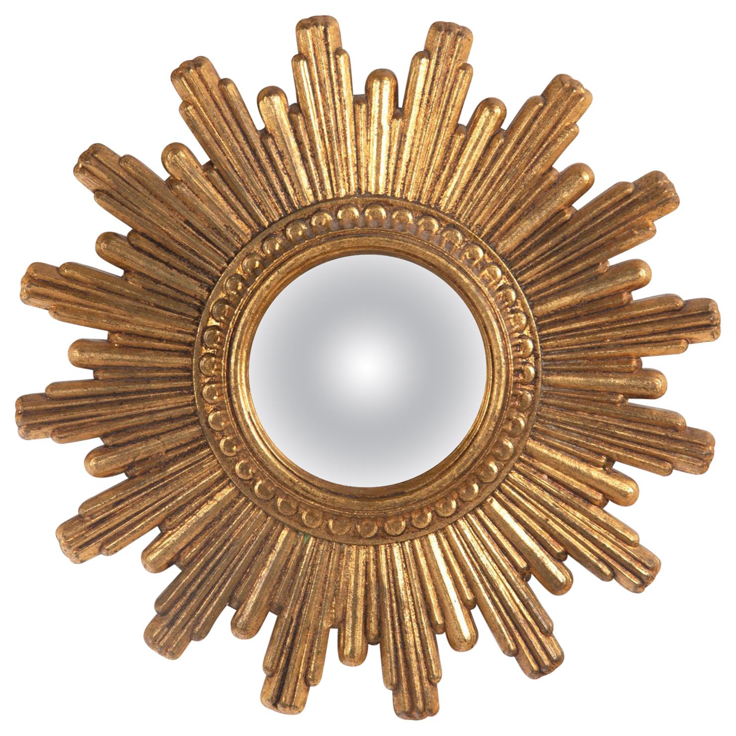Small Size Sunburst Mirror at 1stDibs