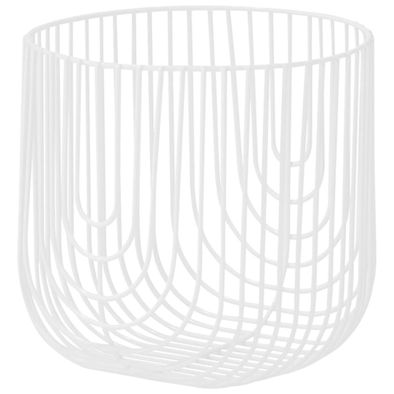 Small Sized Basket, Wire Basket Design by Bend Goods, White For Sale at ...