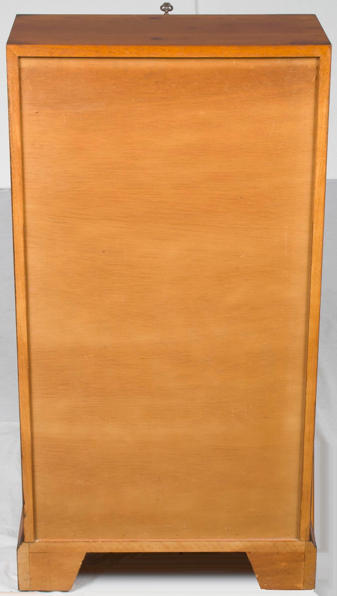 Small Slant Front Yew Wood Bureau Butlers Desk Secretaire For Sale at ...