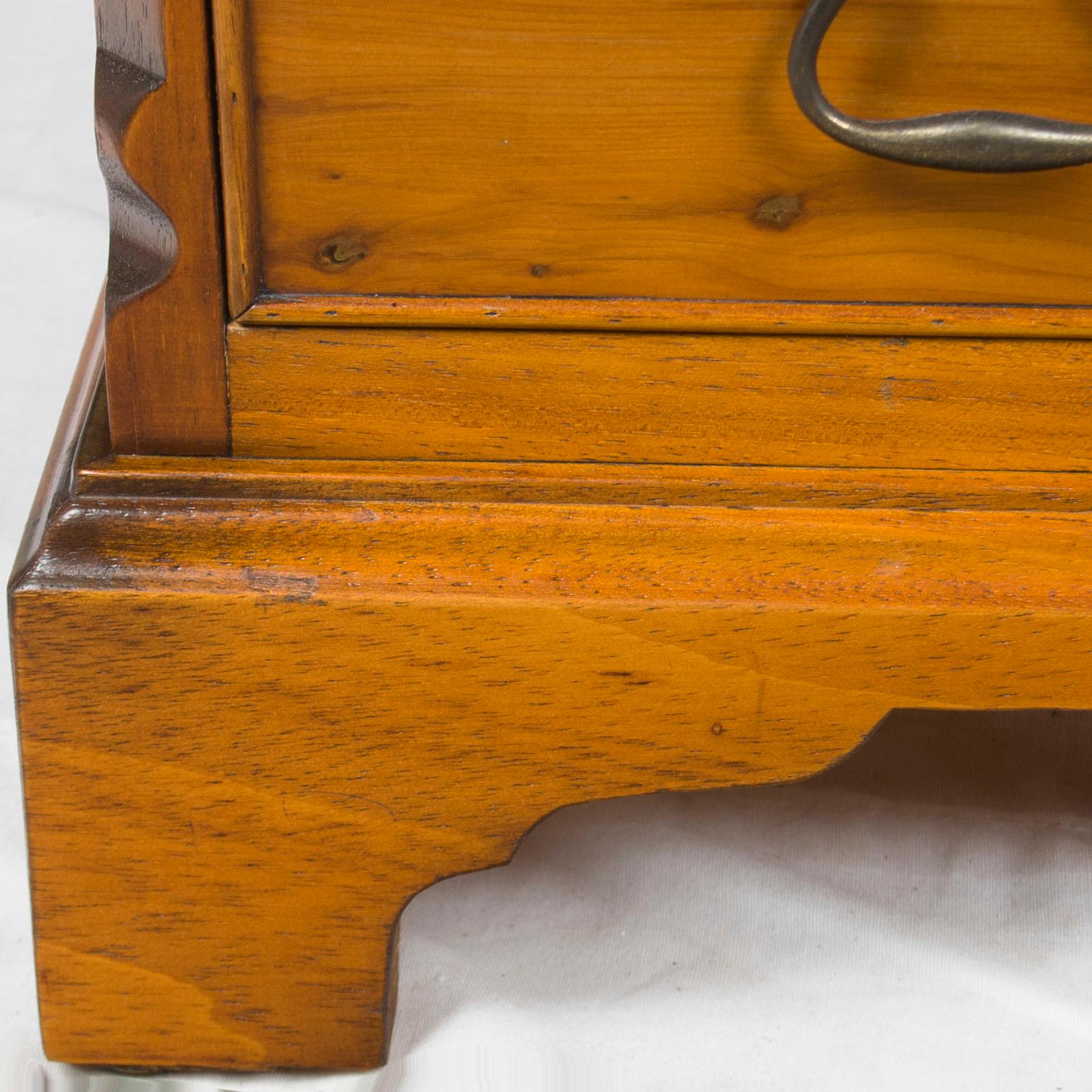 Small Slant Front Yew Wood Bureau Butlers Desk Secretaire For Sale at ...