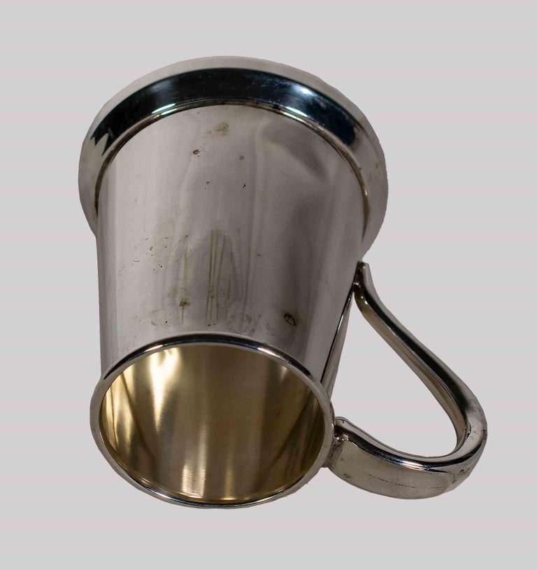 Small Smooth Silver Tankard, Mid-20th Century For Sale at 1stDibs