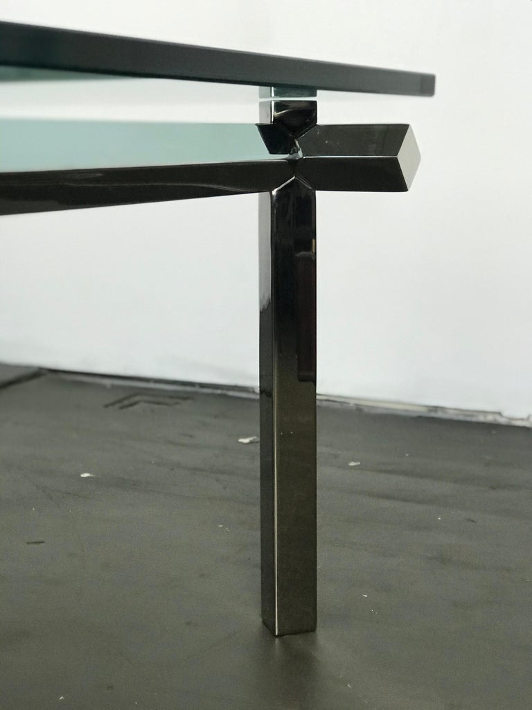 Mid Century Modern Small Square Cocktail Table after Karl Springer at ...